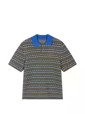 CROQUIS Striped Polo - Grey