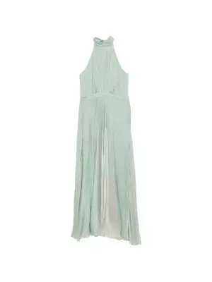 Raquel Diniz Giovanna Pleated Maxi Dress - Green