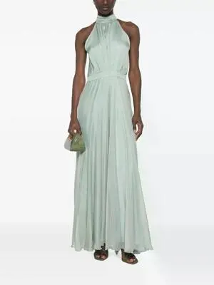 Raquel Diniz Giovanna Pleated Maxi Dress