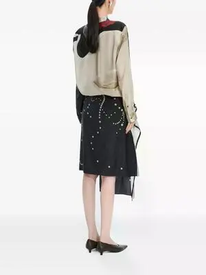 JNBY Pearl Print Wrap Skirt - Black