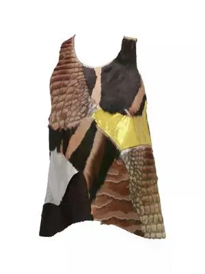 TOM FORD Patchwork Top - Brown