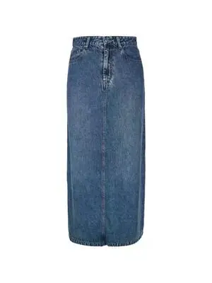 JNBY A-line Denim Midi Skirt - Blue