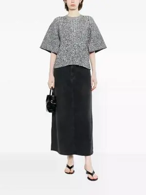 JNBY A-line Maxi Denim Skirt