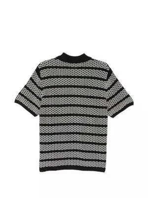 CROQUIS Stripped-pattern Knitted Top