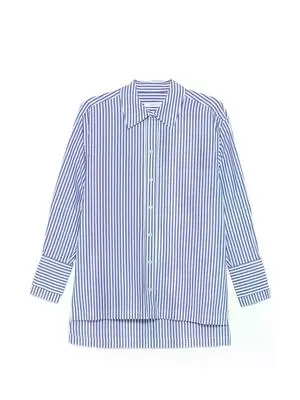 JOSEPH Theia Vertical-stripe Long-sleeve Shirt