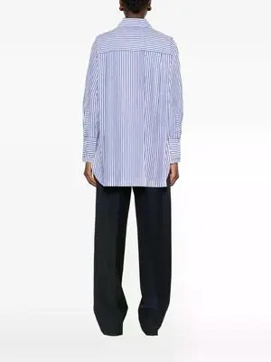 JOSEPH Theia Vertical-stripe Long-sleeve Shirt