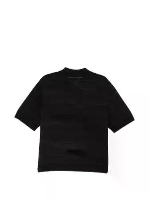 CROQUIS Openwork Jacquarded Shirt