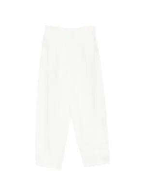 LESS Curved-leg Trousers - White