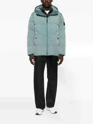 Stone Island Quilted Hooded Jacket