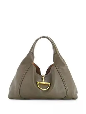 Gucci Softbit Leather Maxi Hobo Bag - Green