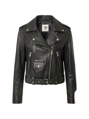 ANIYE BY Ophelia Belted Biker Jacket - Black