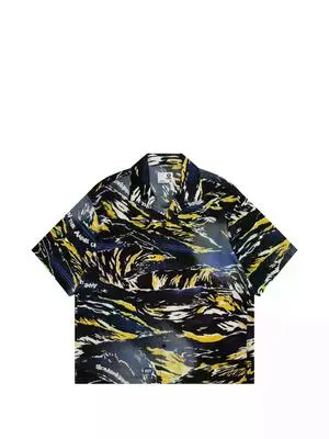 AAPE BY *A BATHING APE Printed Short-sleeve Shirt - Black