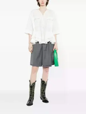 JNBY Double-layer Hem Shorts - Grey
