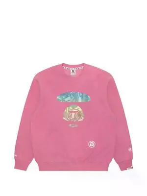 AAPE BY *A BATHING APE Moonface Camo-print Sweatshirt