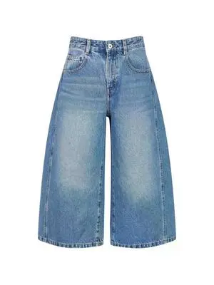 JNBY Cropped Wide-leg Trousers - Blue