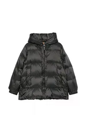 Max Mara Seia Hooded Quilted Coat - Black