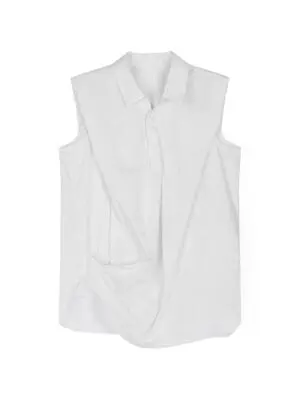 JNBY Striped Sleeveless Blouse - White