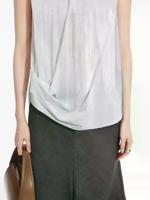 JNBY Striped Sleeveless Blouse - White