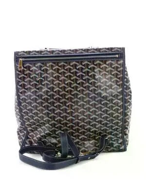 Goyard Saint Leger Briefcase Coated Canvas Backpack - Blue