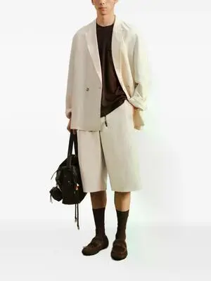 CROQUIS Sailor-knot Drawstring Shorts - Neutrals