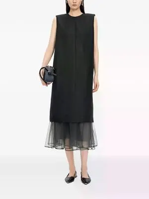 JNBY Sleeveless Mini Dress With Padded Shoulders - Black