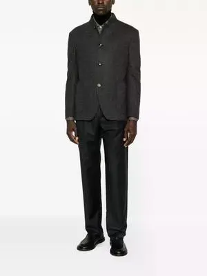 Agnona Button-up Mandarin-collar Blazer