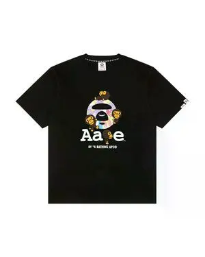 AAPE BY *A BATHING APE X Baby Milo Graphic T-shirt - Black