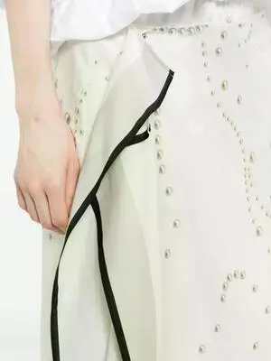 JNBY Pearl-print Wrap Skirt