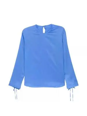 JNBY Tied-cuffs Blouse - Blue