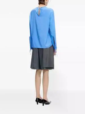 JNBY Long Sleeve Blouse With Self-tie Cuffs