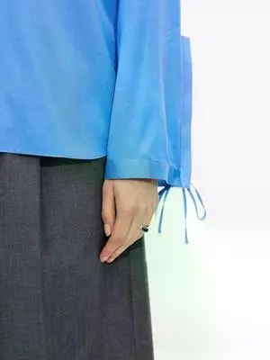 JNBY Long Sleeve Blouse With Self-tie Cuffs