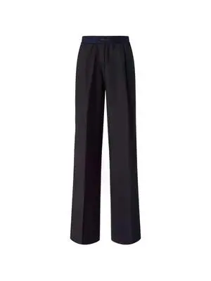 Pinko Stretch Wool-blend Palazzo Trousers