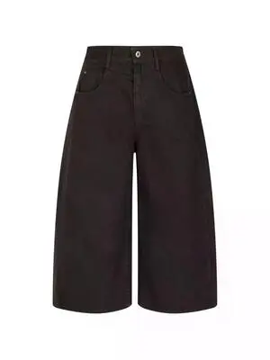 JNBY Dark Wash Denim Shorts With Classic Five Pockets - Brown