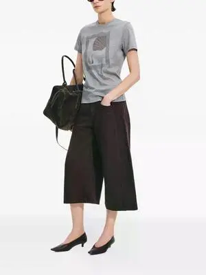 JNBY Dark Wash Denim Shorts With Classic Five Pockets - Brown