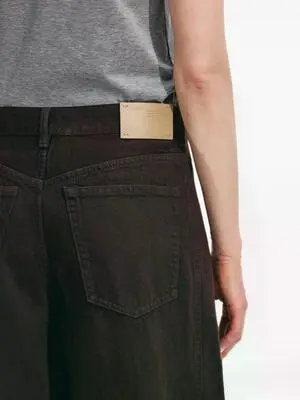 JNBY Dark Wash Denim Shorts With Classic Five Pockets - Brown