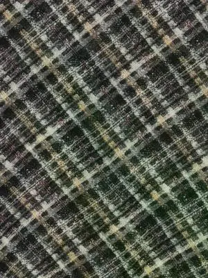 Faliero Sarti Scott Check-pattern Frayed Scarf