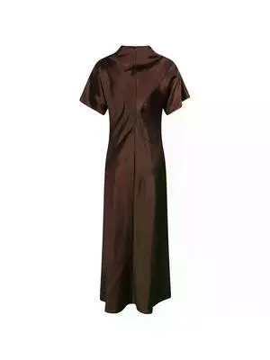 Pinko Cowl-neck Dress - Brown