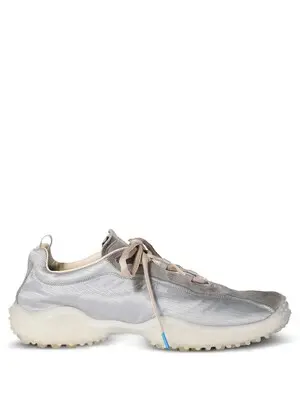 Miu Miu Sneakers In Nylon And Suede - Grey