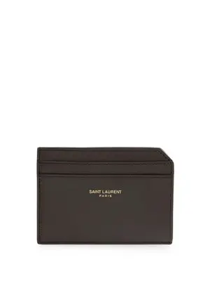 Saint Laurent Open Document Holder In Smooth Bicolor Lea