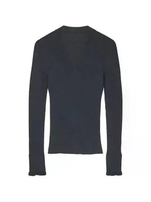 Cecilie Bahnsen Ribbed Flower-button Cardigan