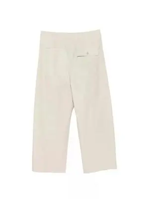LESS Drawstring Pleated Trousers - Neutrals
