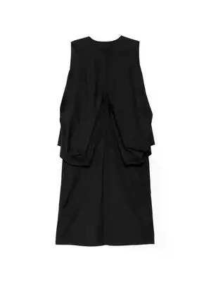 LESS Draped Midi Dress