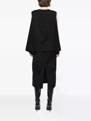 LESS Draped Midi Dress