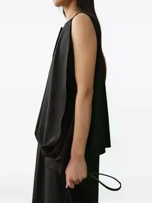 LESS Draped Midi Dress