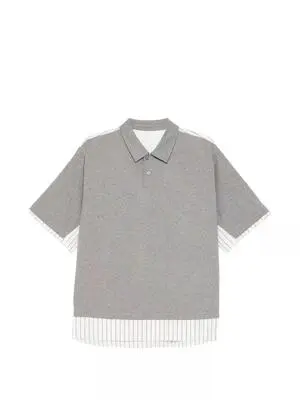 CROQUIS Double-face Cotton Polo Shirt - Grey