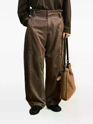 CROQUIS Wide-leg Trousers - Brown