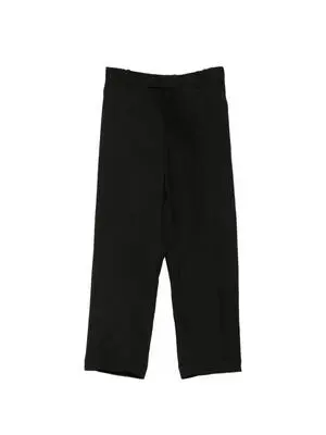 CROQUIS Straight-tapered Trousers - Black