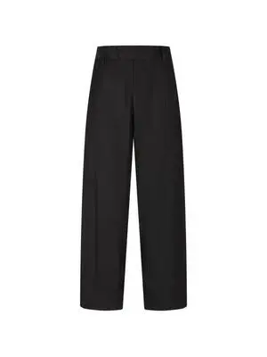 CROQUIS Straight-tapered Trousers - Black