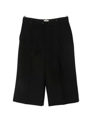 Saint Laurent Pleated Shorts - Black