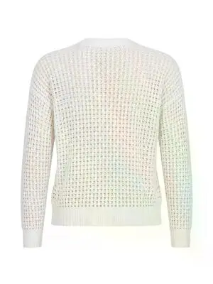 Eleventy Open-knit Crew-neck Sweater